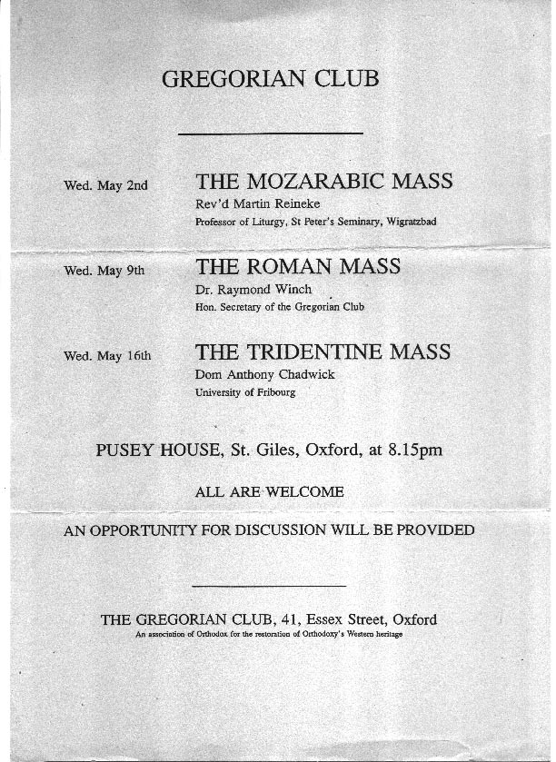 Dr Winch’s Gregorian Club | The Blue Flower